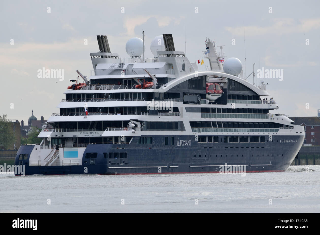 New Ponant Cruises ship Le Champlain makes it's maiden call to the ...