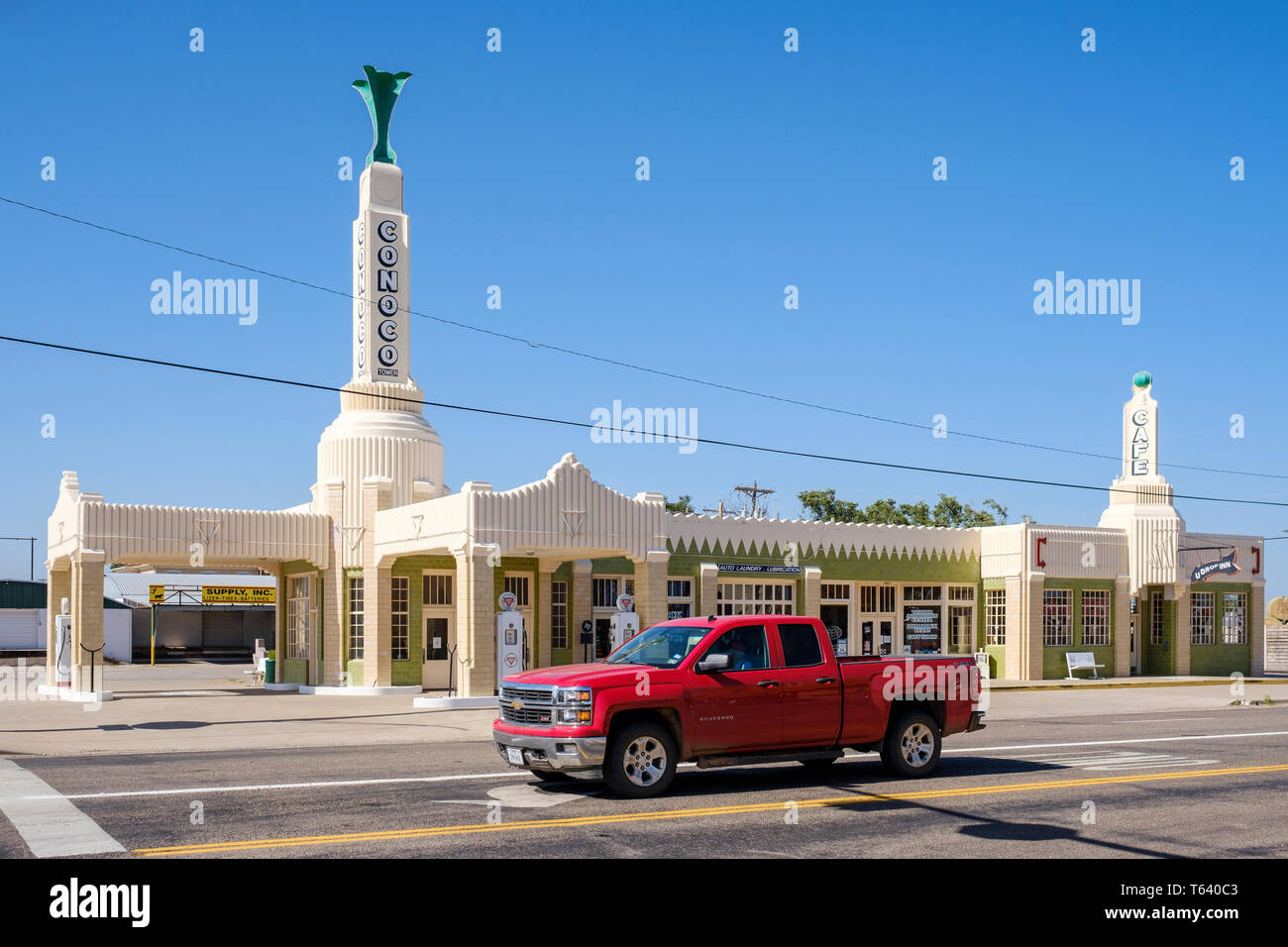 Tower Station and U-Drop Inn Café located along historic U.S. Route 66 ...