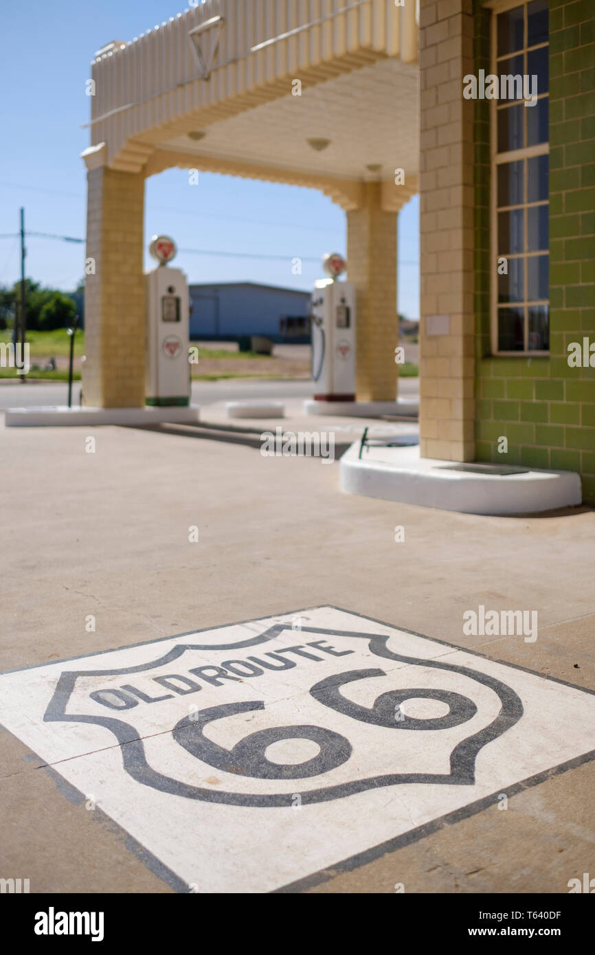 Tower Station and U-Drop Inn Café located along historic U.S. Route 66 ...