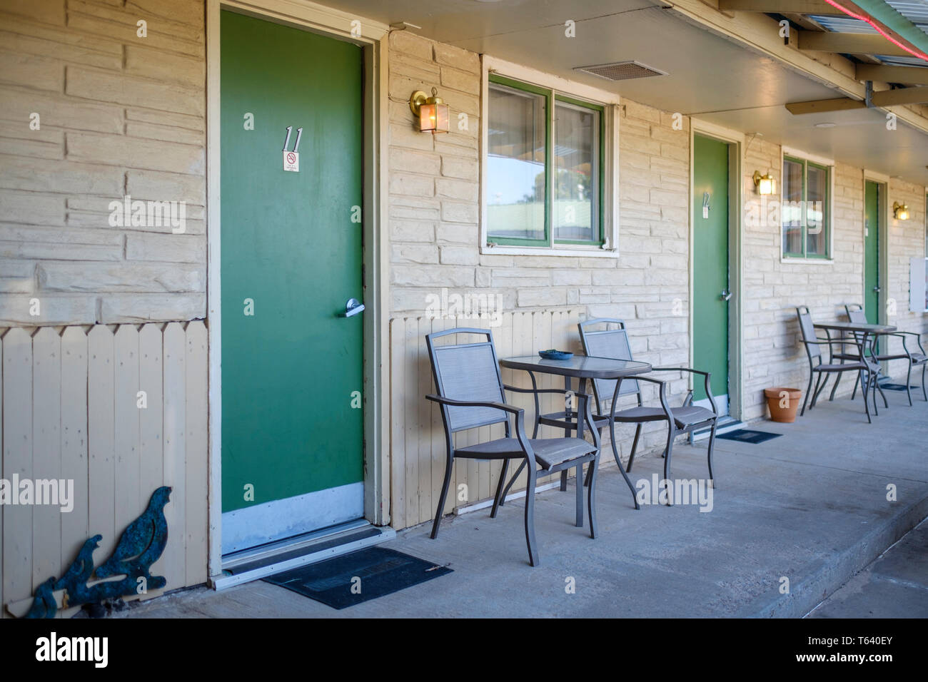 Cactus Inn Motel on U.S. Route 66 in McLean, Texas, USA Stock Photo - Alamy