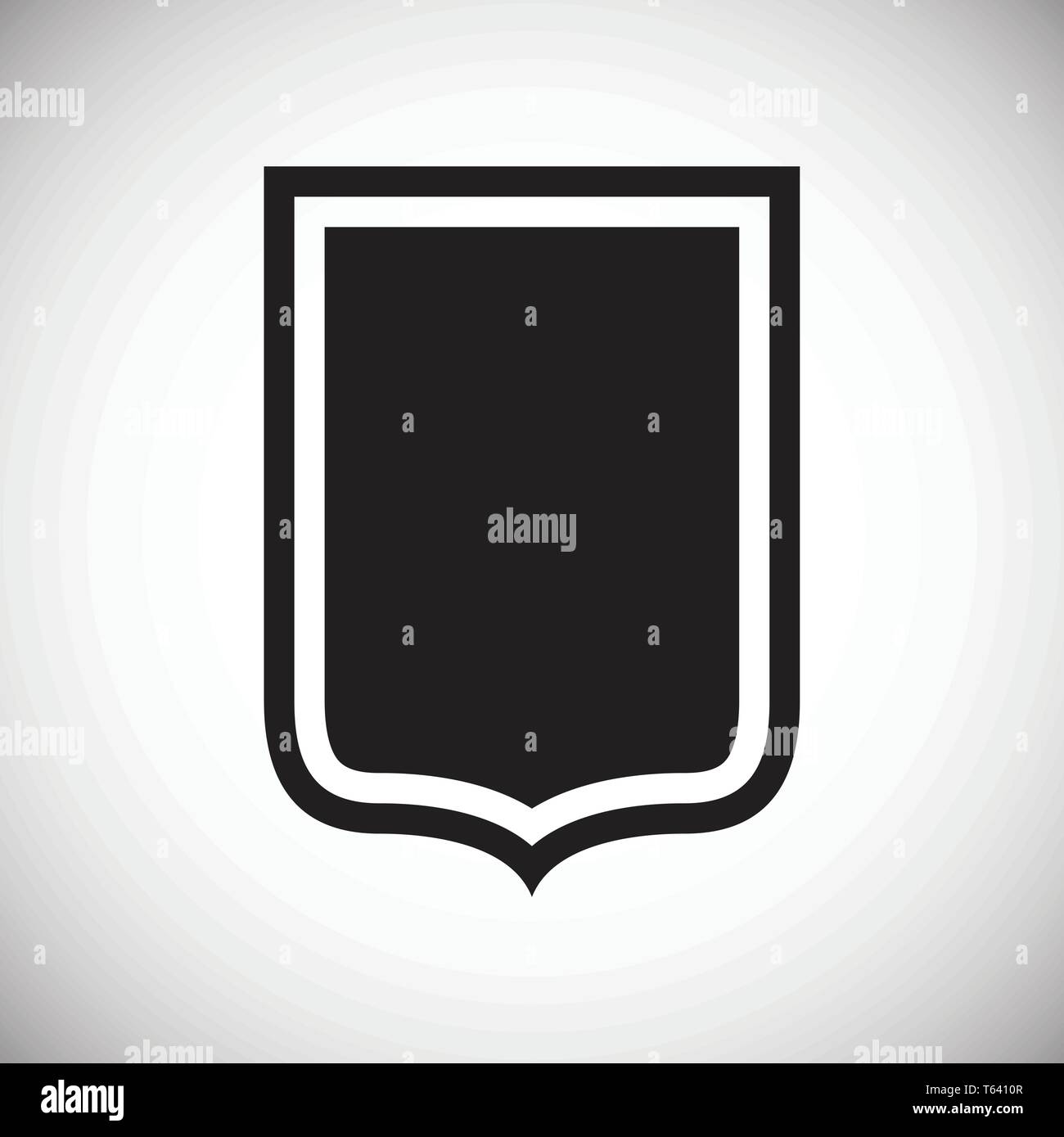 Shield icon on background for graphic and web design. Simple vector ...