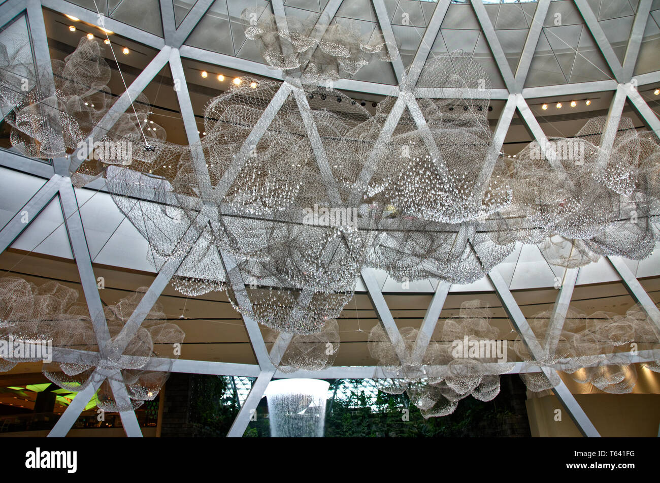 Entrance to the Jewel from Terminal 1, Changi airport, Singapore Stock ...