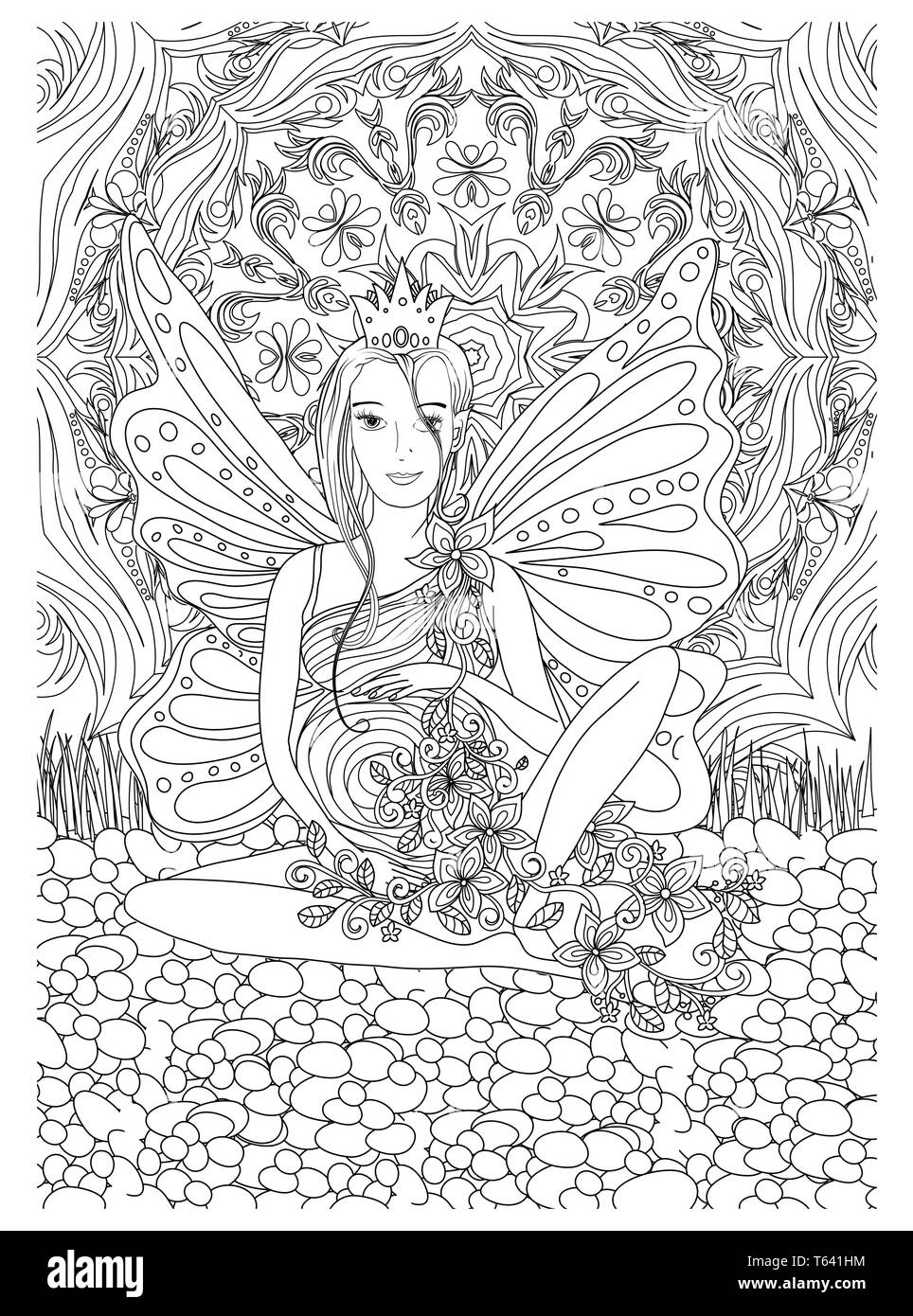 Adult Coloring Book Page With Pregnant Lady Pregnancy In Doodle Style adult-coloring-book-page-with-pregnant-lady-pregnancy-in-doodle-style