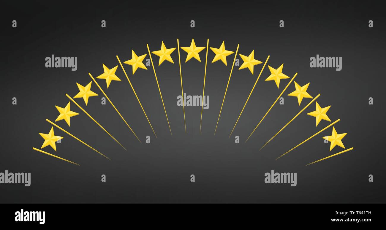 Abstract up raising Stars. Shooting Stars. Fireworks. Vector ...