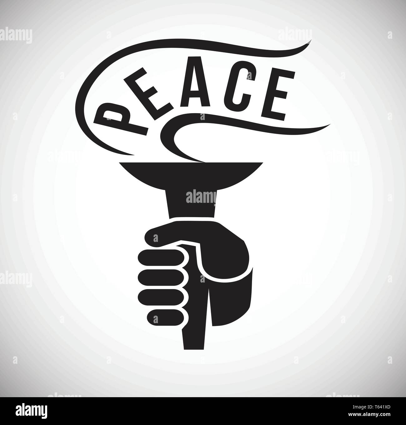 Peace icon on background for graphic and web design. Simple vector sign ...