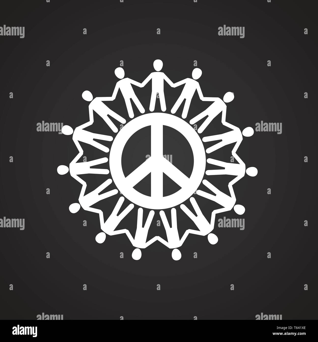 Peace icon on background for graphic and web design. Simple vector sign ...