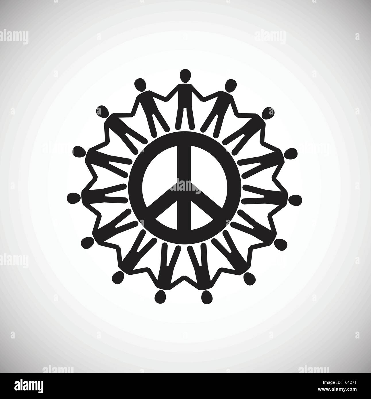 Peace icon on background for graphic and web design. Simple vector sign ...