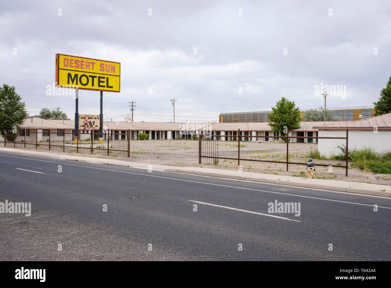 Abandoned Desert Sun Motel on Historic Old Route 66, Grants, New Mexico ...