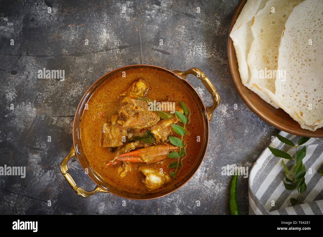 Fish curry with appam hi-res stock photography and images - Alamy