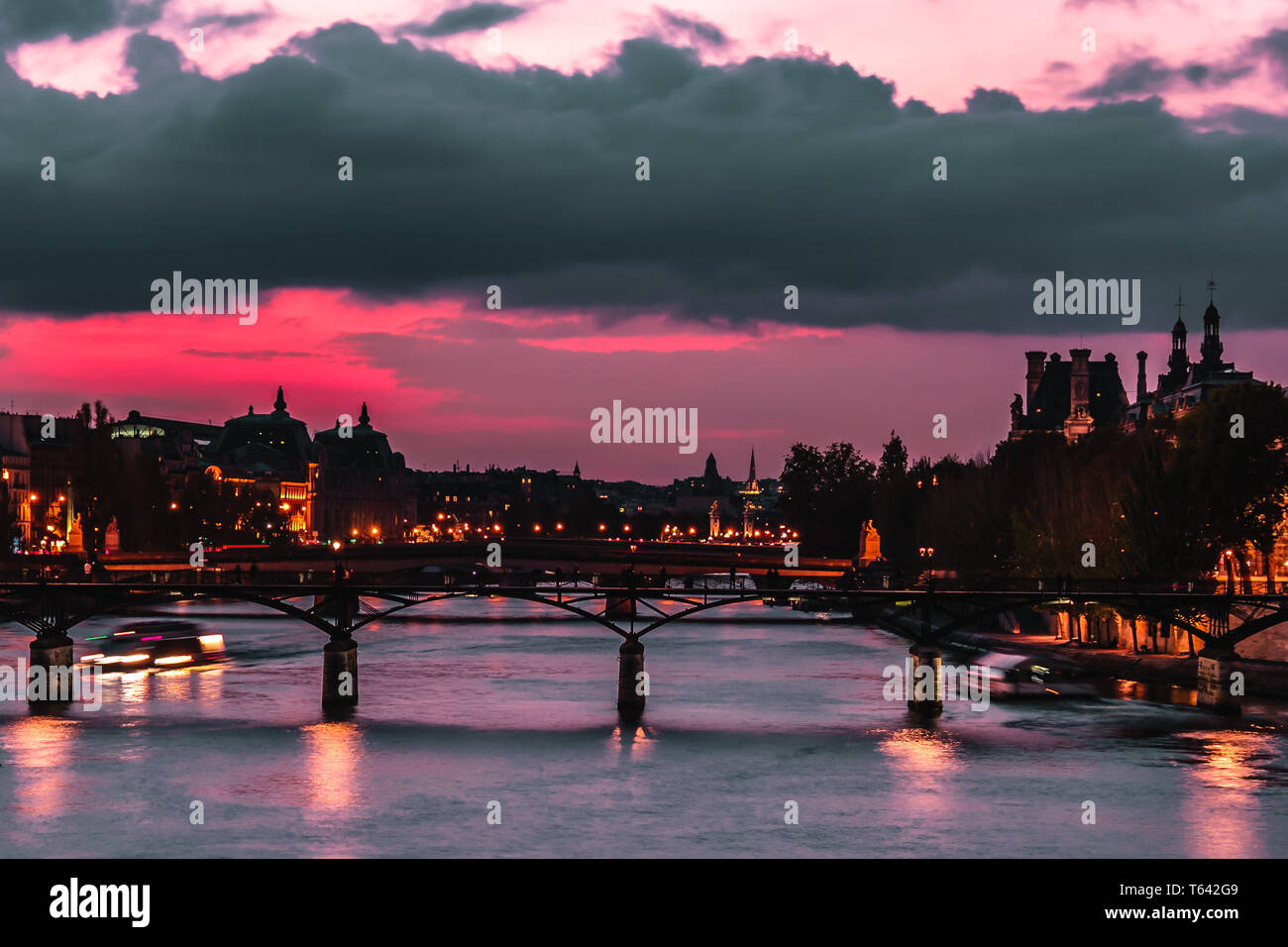 Sunset in Paris, France, Europe Stock Photo - Alamy
