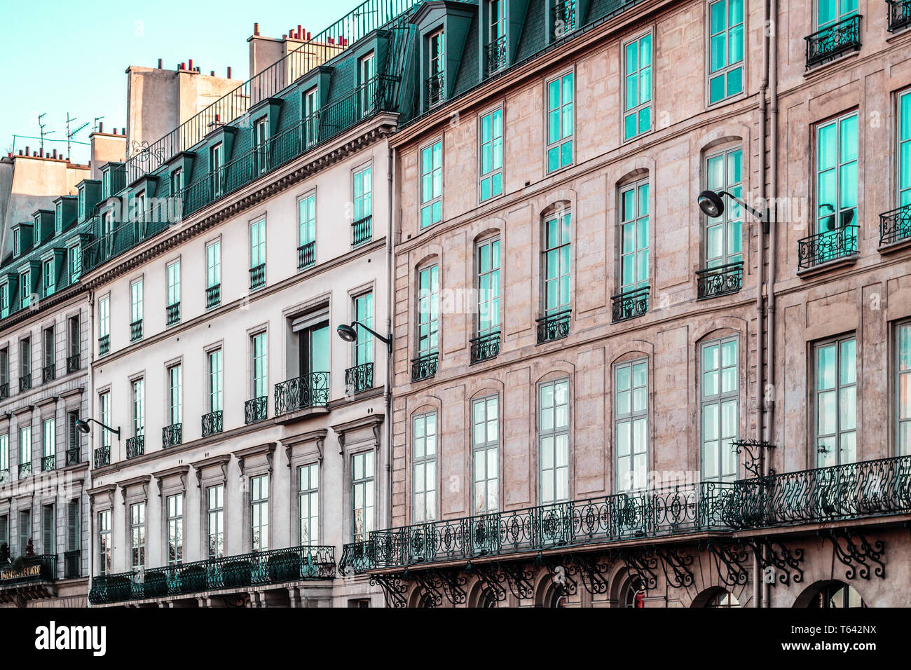 Windows of Parisian Houses in Paris, France Stock Photo - Alamy