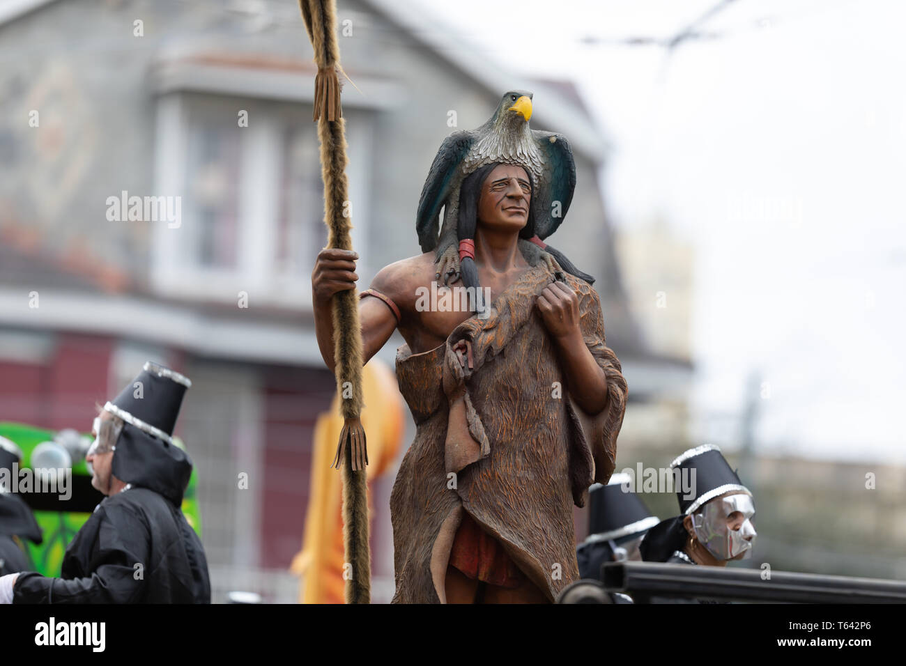 New Orleans, Louisiana, USA - February 23, 2019: Mardi Gras Parade ...