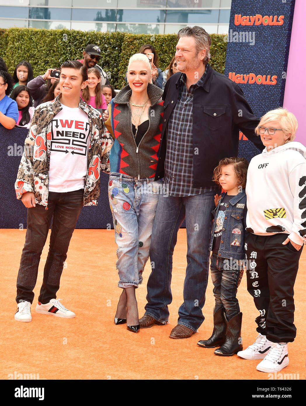 LOS ANGELES, CA - APRIL 27: Kingston Rossdale, Gwen Stefani, Blake ...