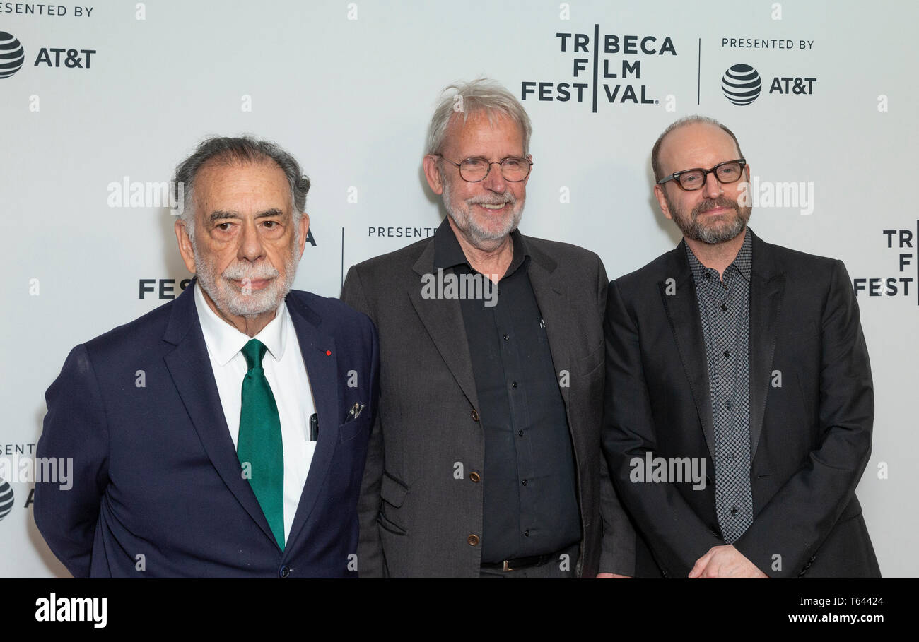 New York, NY - April 28, 2019: Francis Ford Coppola, Walter Murch and ...