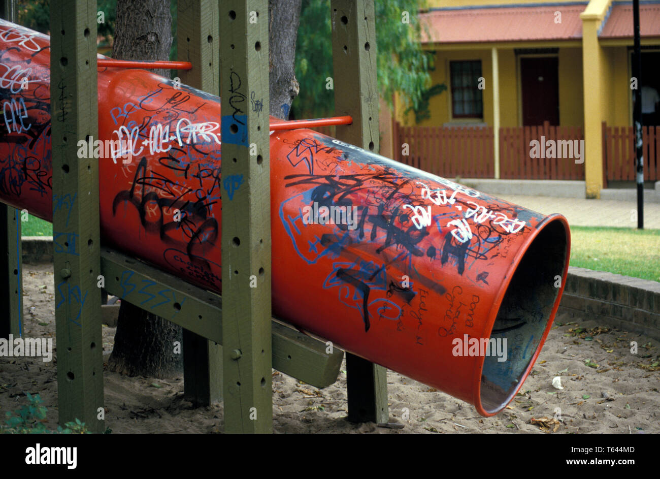 CHILDREN'S PLAYGROUND IN THE INNER CITY OF SYDNEY VANDALISED BY ...
