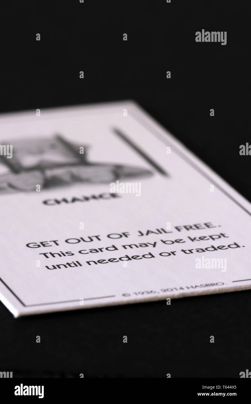 Get Out Of Jail Monopoly Chance Cards