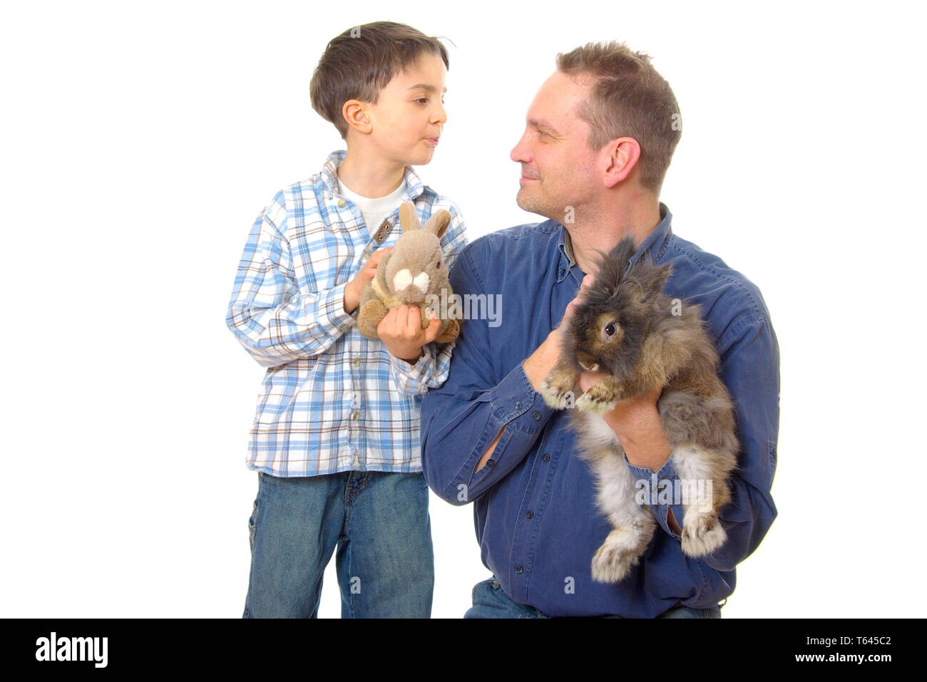 Rabbit and human hi-res stock photography and images - Alamy