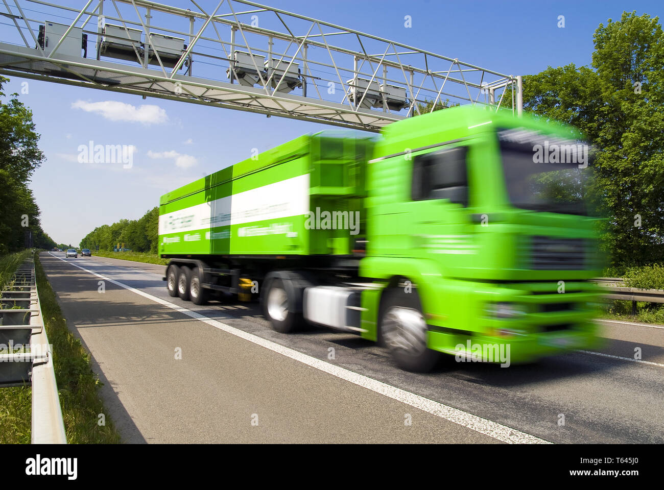 Traffic on a typical German Autobahn, Germany Stock Photo - Alamy