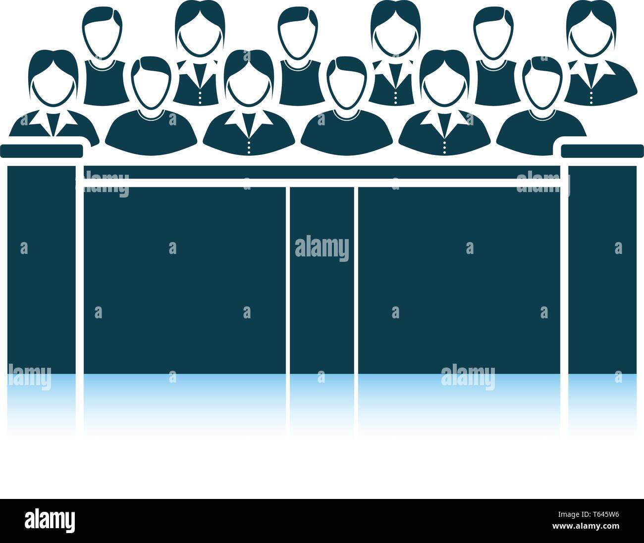 Jury icon. Shadow reflection design. Vector illustration Stock Vector ...