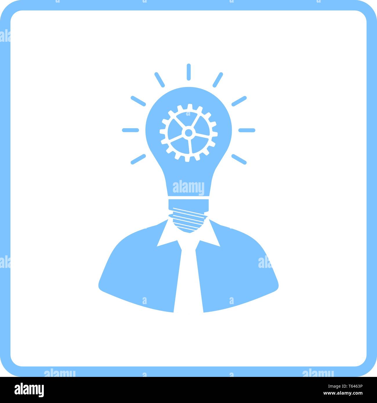 Innovation Icon. Blue Frame Design. Vector Illustration Stock Vector ...