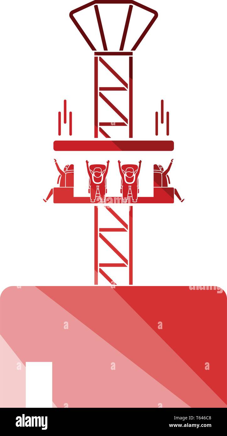 Freefall tower ride Stock Vector Images - Alamy
