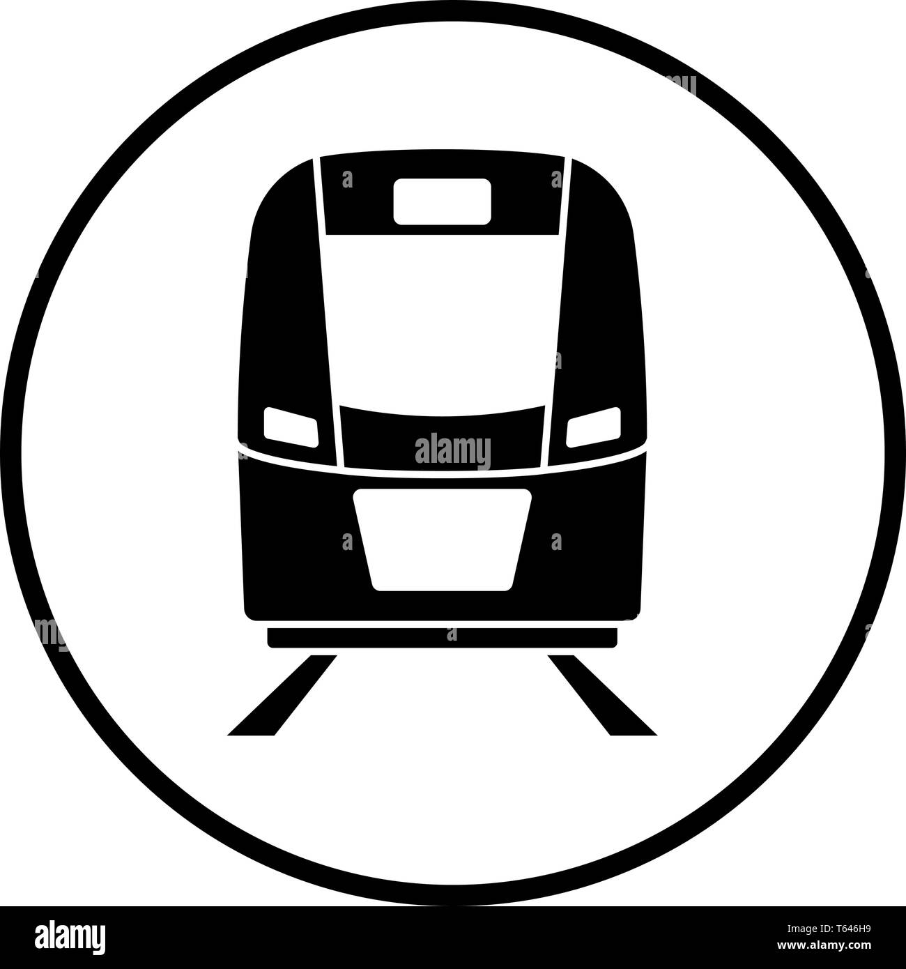 Single train transportation Stock Vector Images - Alamy