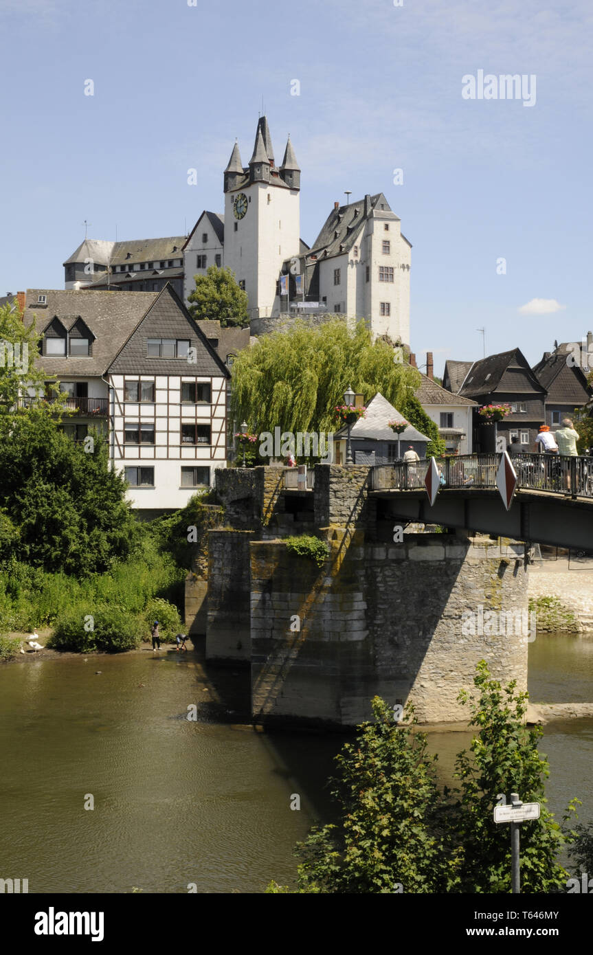 Castle in Diez on the Lahn Stock Photo - Alamy