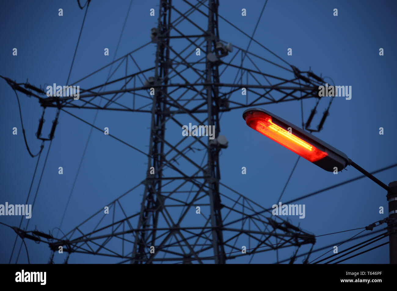 power pole symbol photo Stock Photo - Alamy
