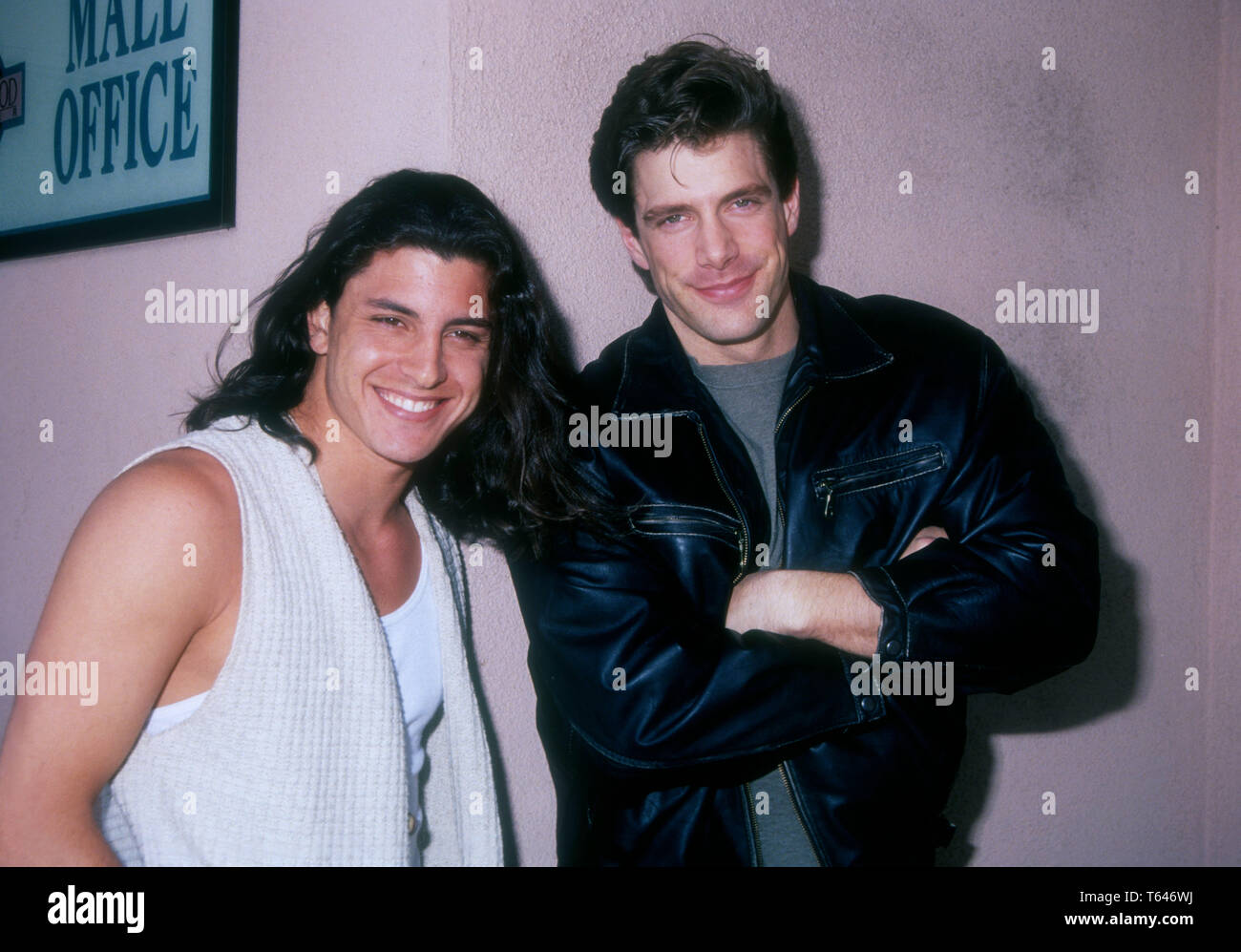 Downey, California, USA 9th April 1994 Actor Diego Serrano and actor ...