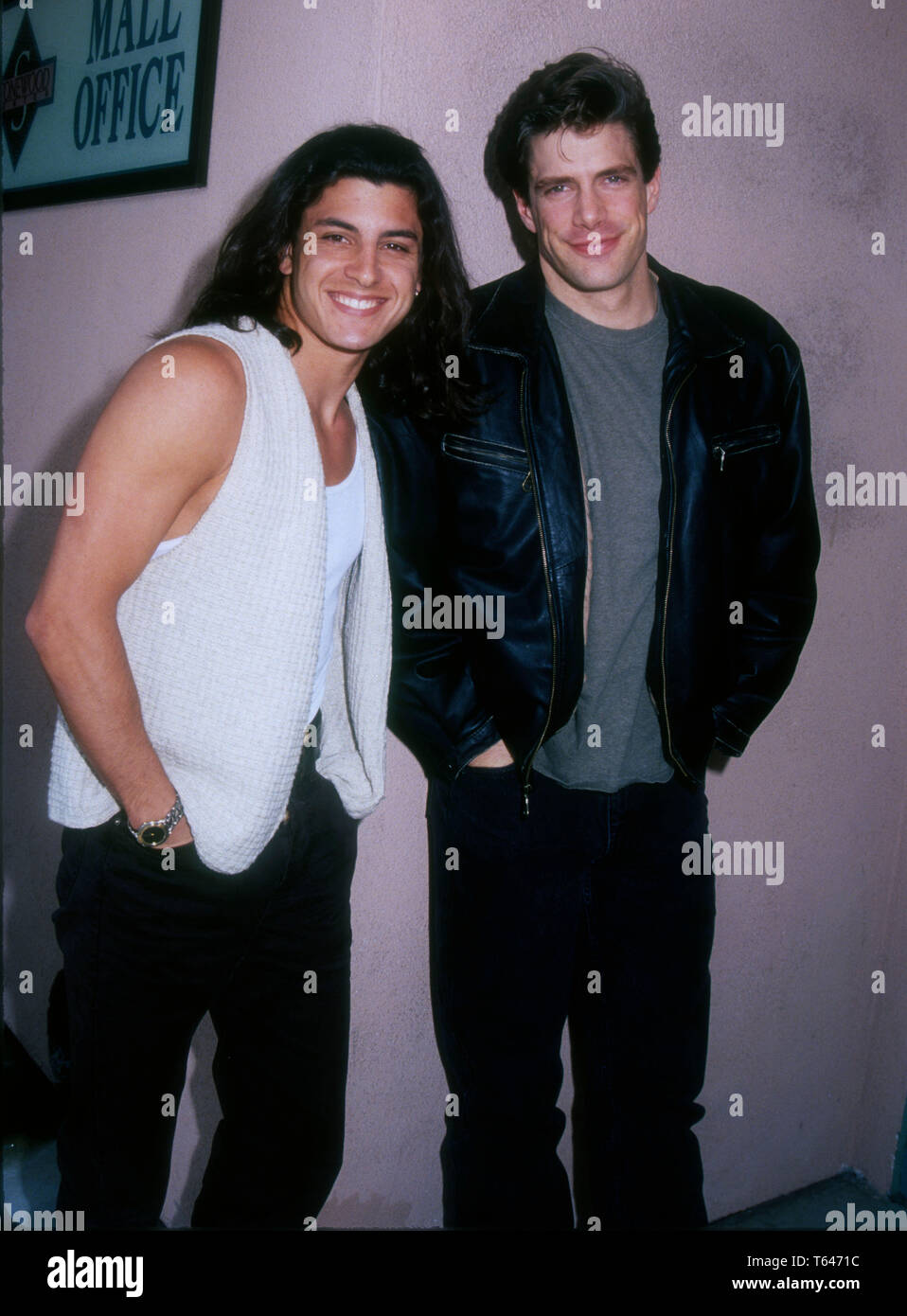 Downey, California, USA 9th April 1994 Actor Diego Serrano and actor ...