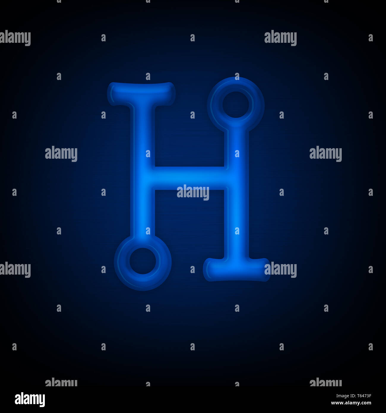 Neon Letter H Stock Photo - Alamy
