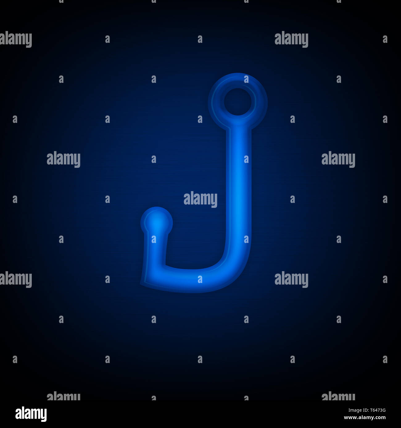 Neon Letter J Stock Photo - Alamy