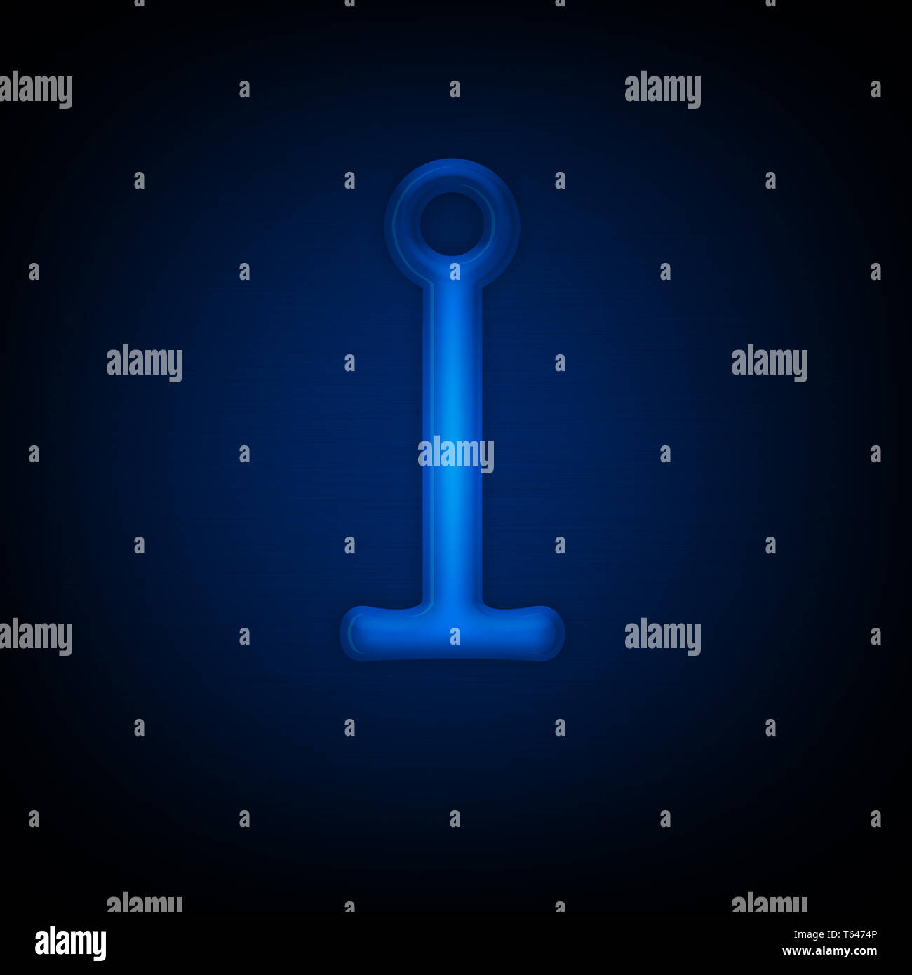 Neon letter i hi-res stock photography and images - Alamy