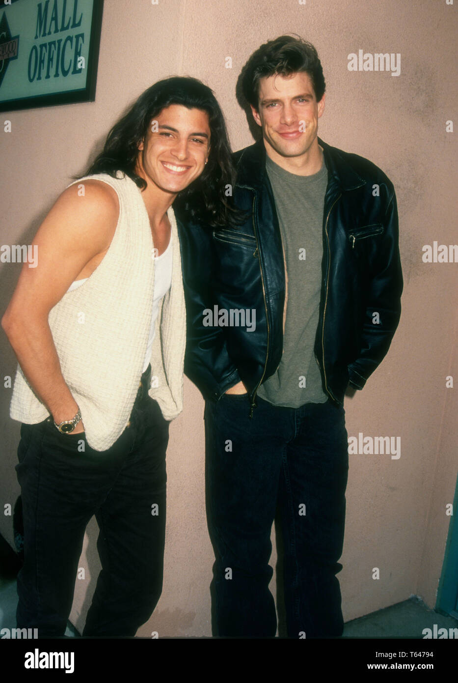 Downey, California, USA 9th April 1994 Actor Diego Serrano and actor ...
