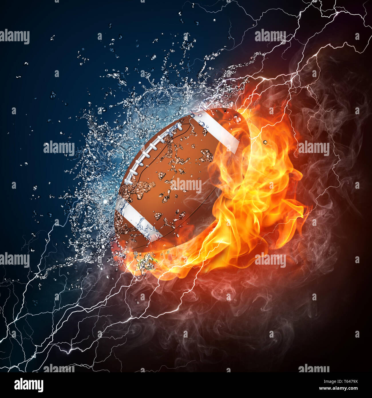 Water football fire hi-res stock photography and images - Alamy