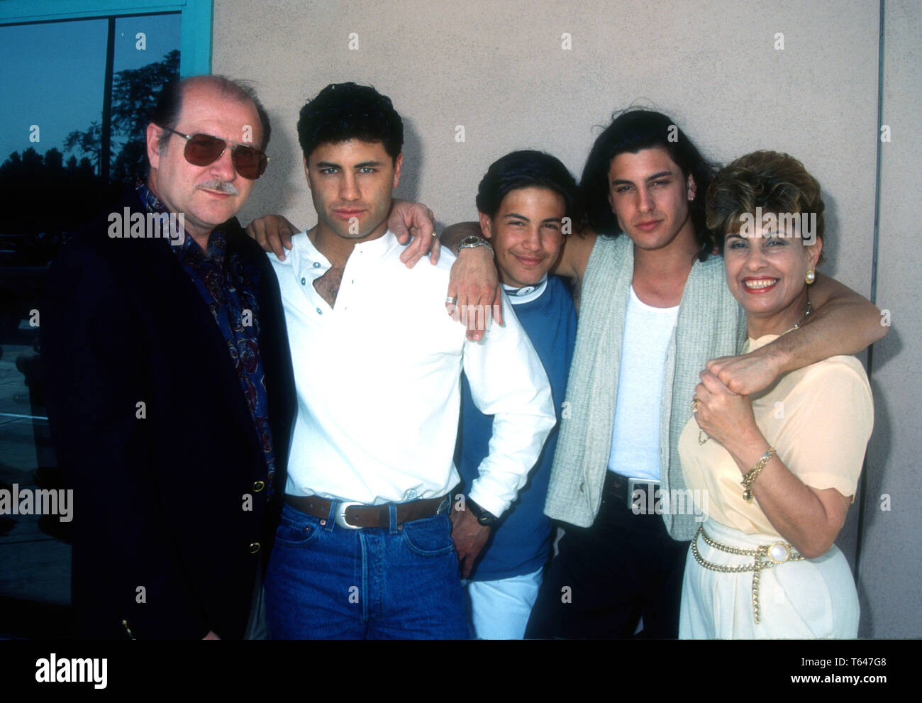 Downey, California, USA 9th April 1994 Actor Diego Serrano, brothers ...