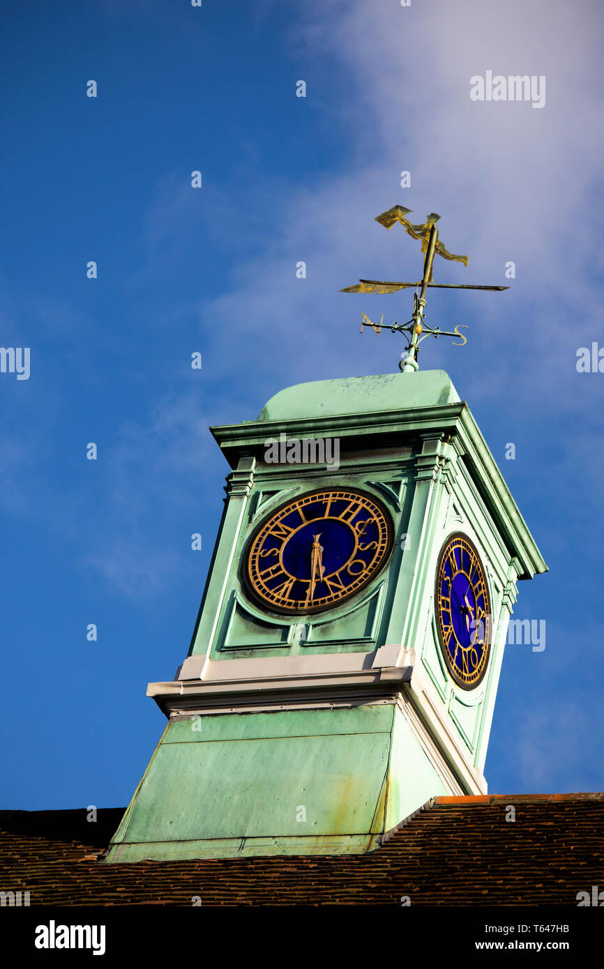 clock and cupola which crown the former Assembly Rooms on the corner of ...