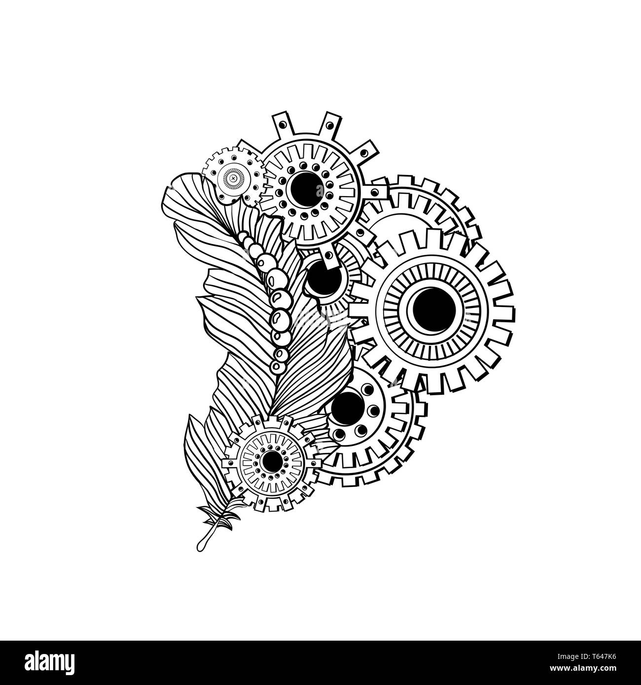 Steampunk Gears Drawing