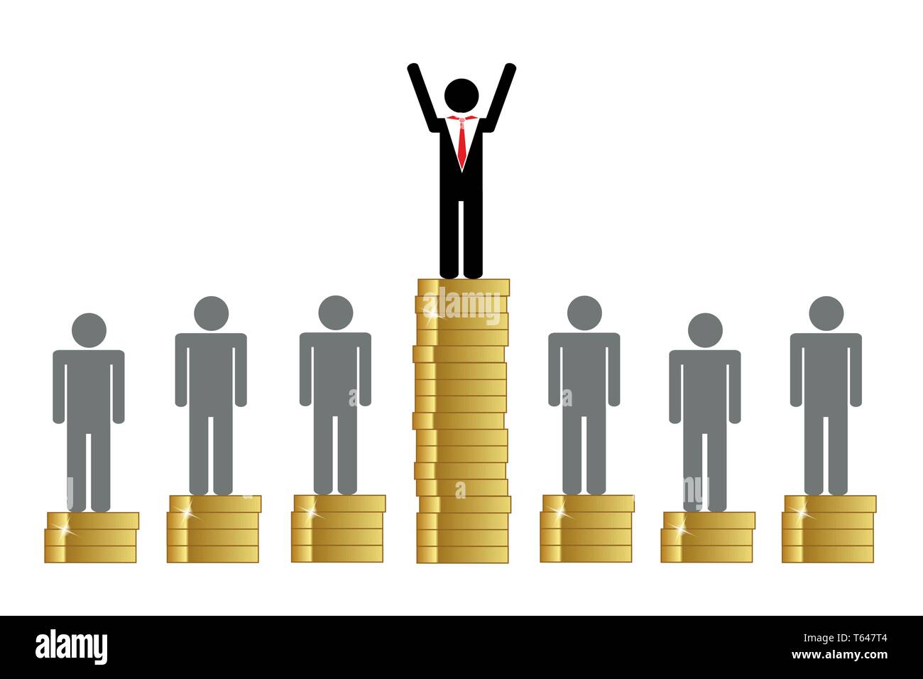 Poor rich economic Stock Vector Images - Alamy