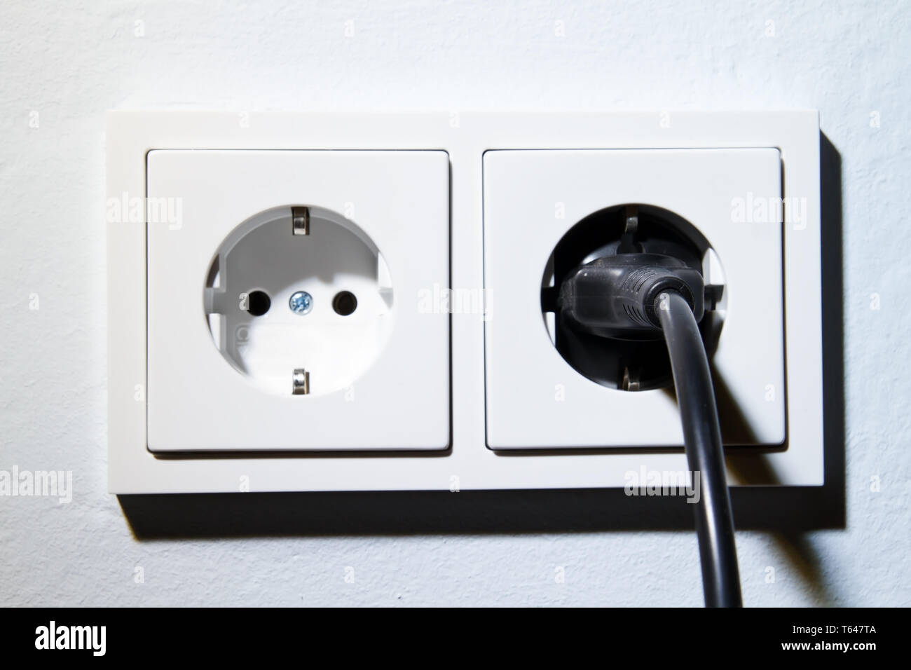 European Wall Socket Stock Photo - Alamy
