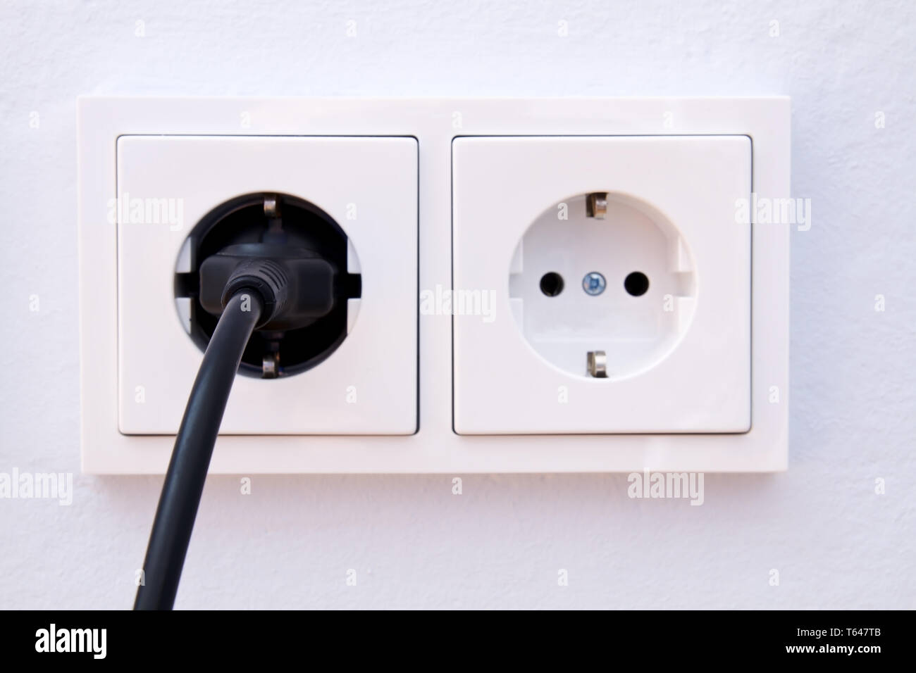 European Wall Socket Stock Photo - Alamy