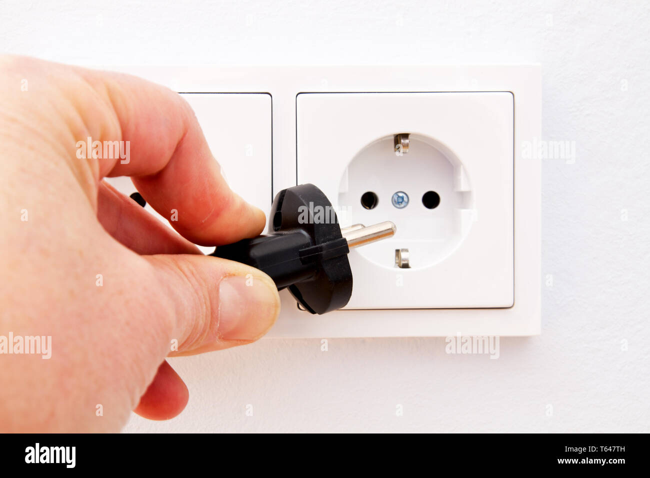 European Wall Socket Stock Photo - Alamy