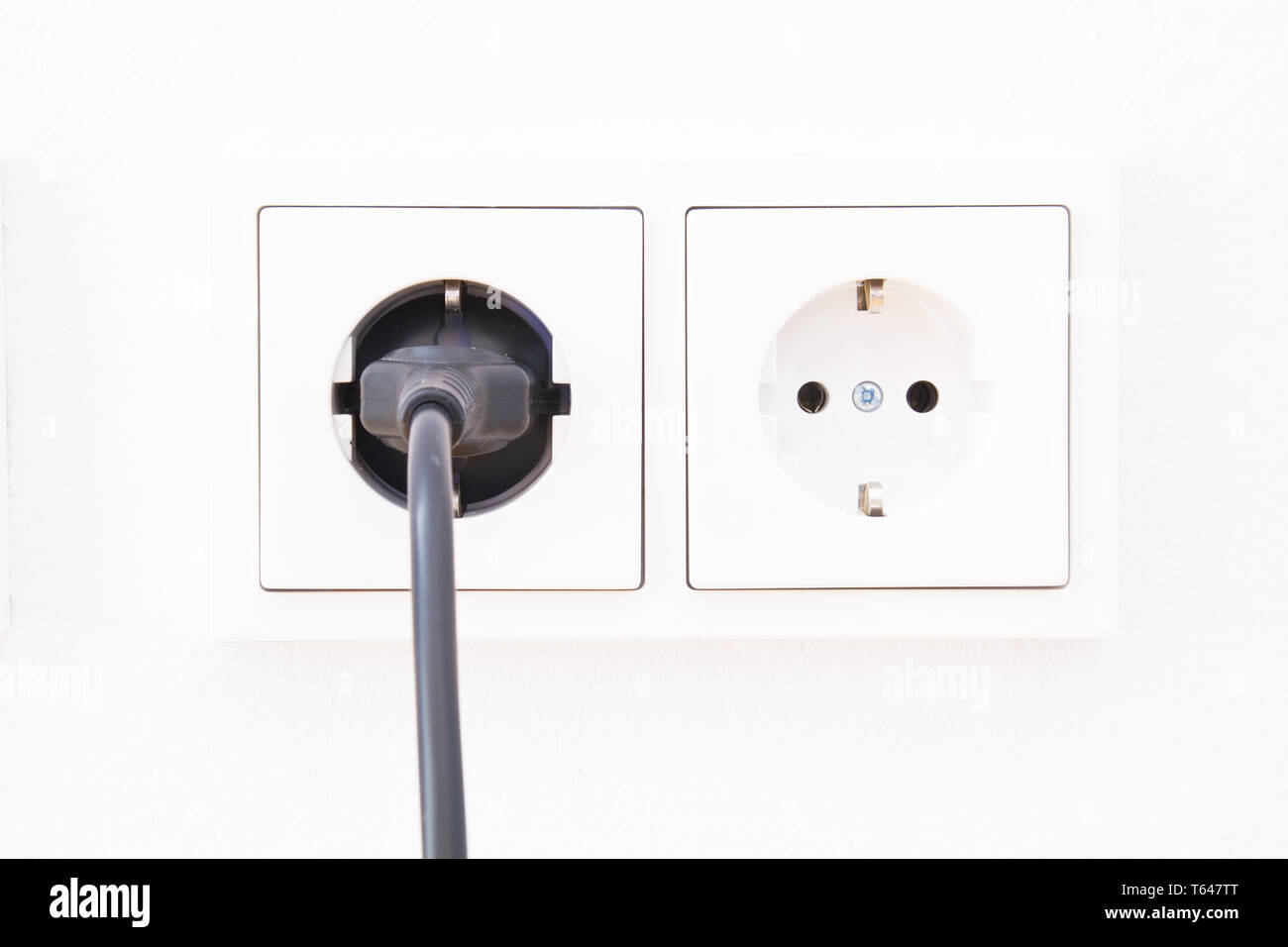 European Wall Socket Stock Photo - Alamy