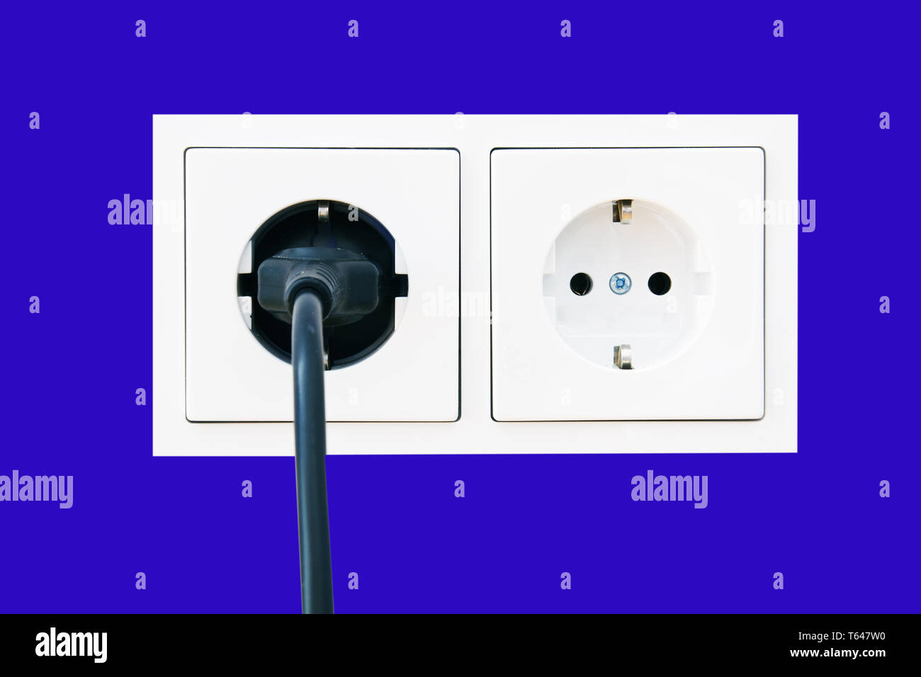 European Wall Socket Stock Photo - Alamy