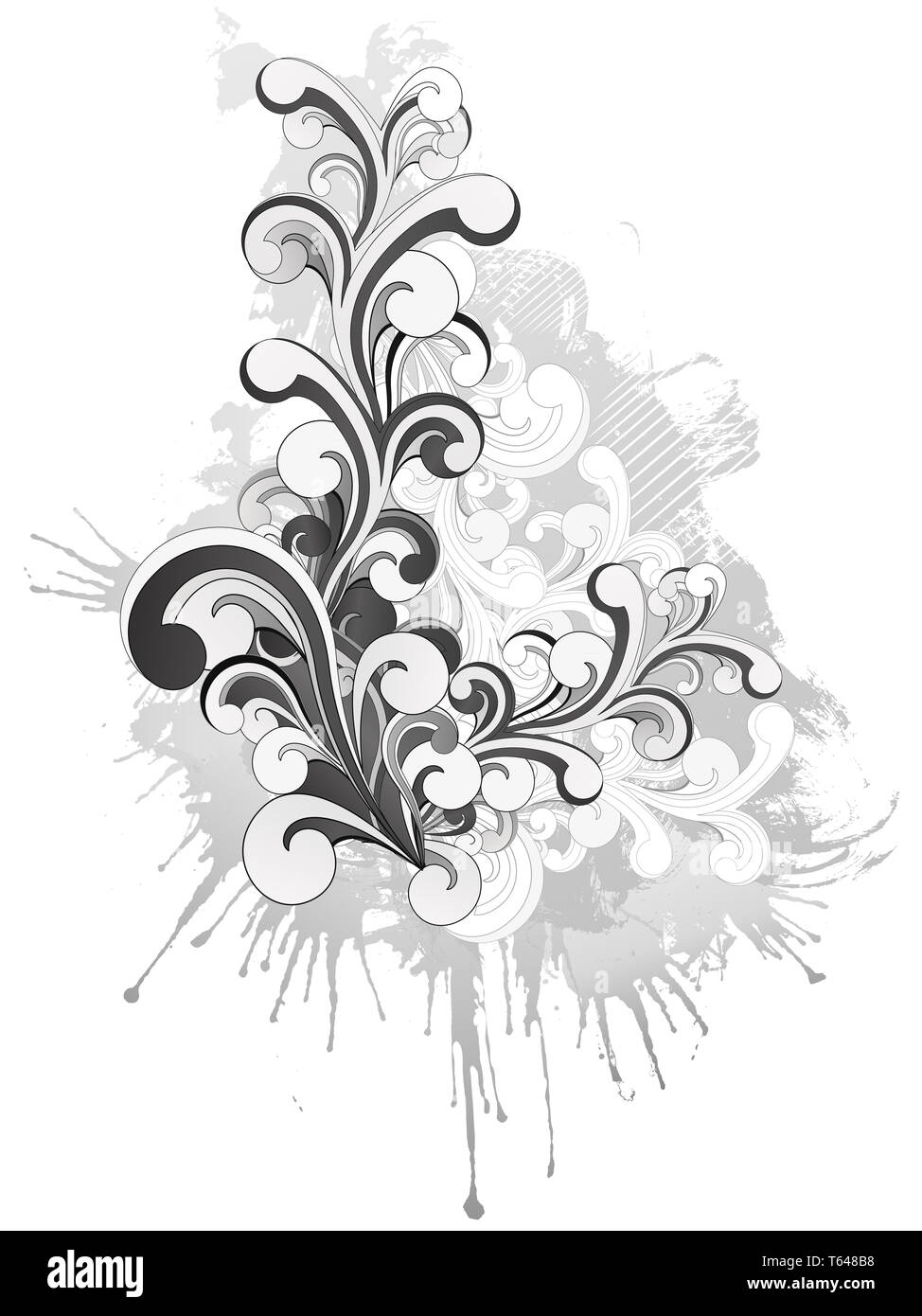 Swirl Black and White Stock Photos & Images - Alamy