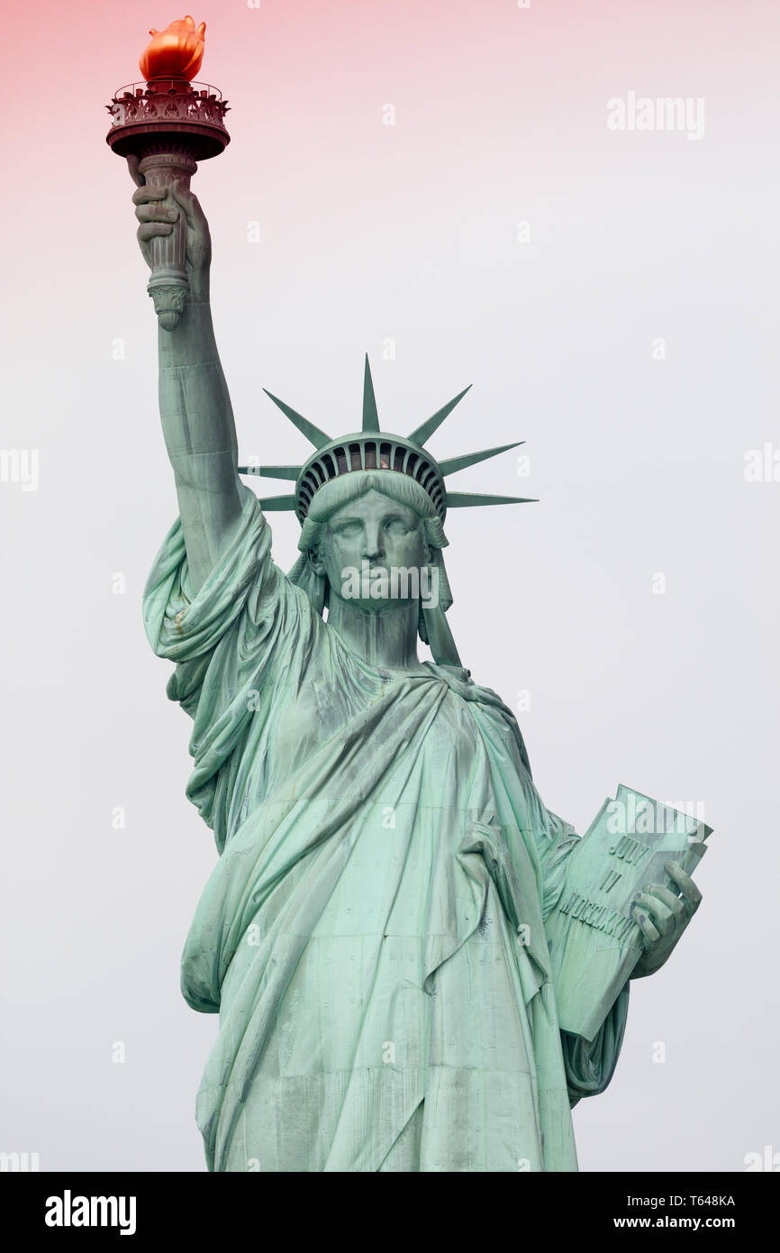The Statue of Liberty is a colossal neoclassical sculpture on Liberty ...