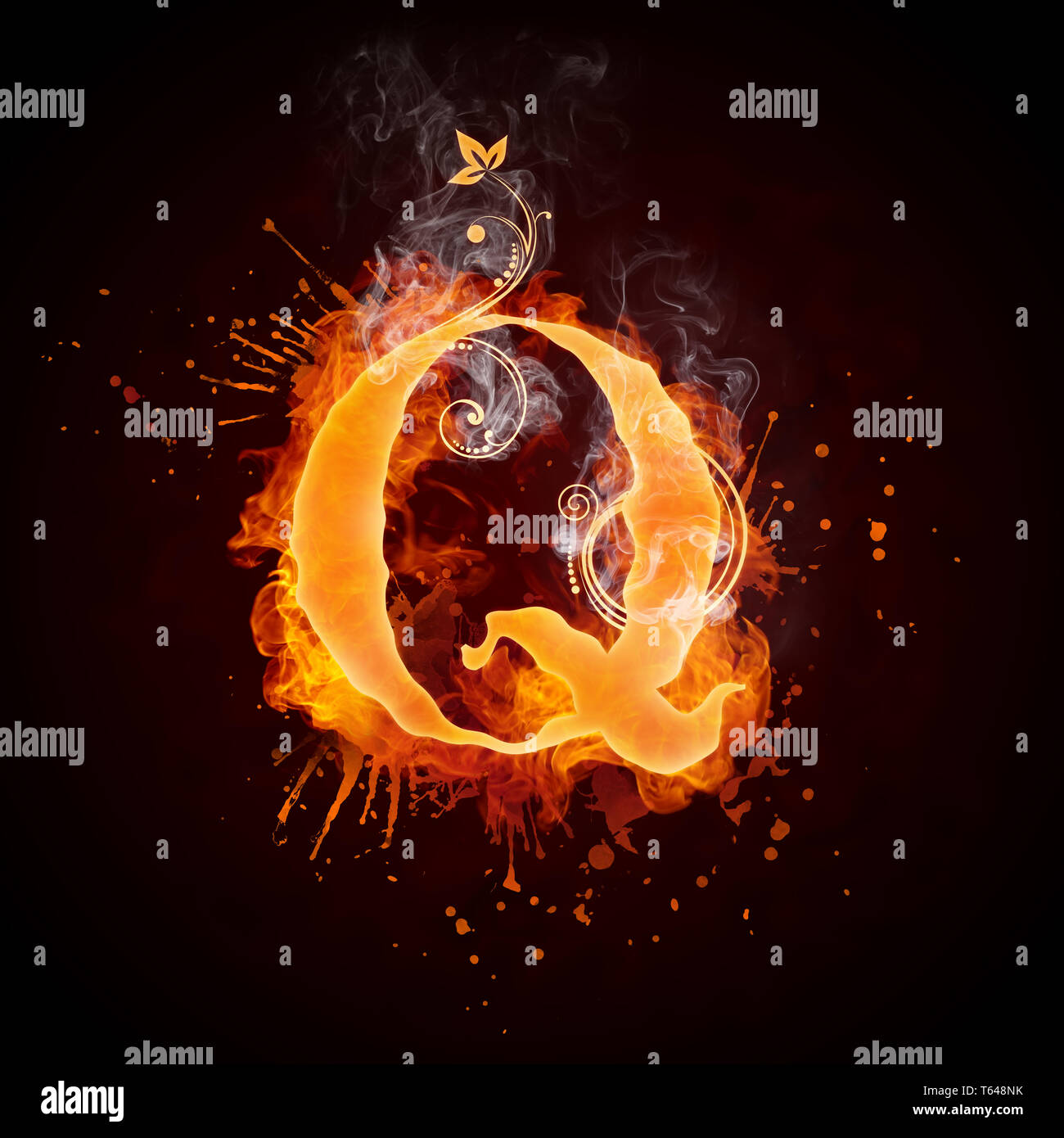 Painted letter q hi-res stock photography and images - Alamy