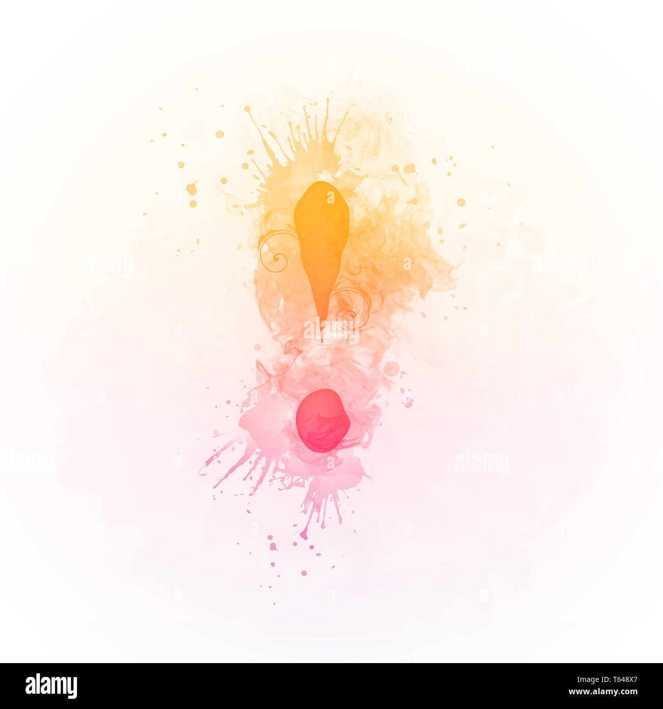 Sunny Swirl Exclamation Mark Stock Photo - Alamy