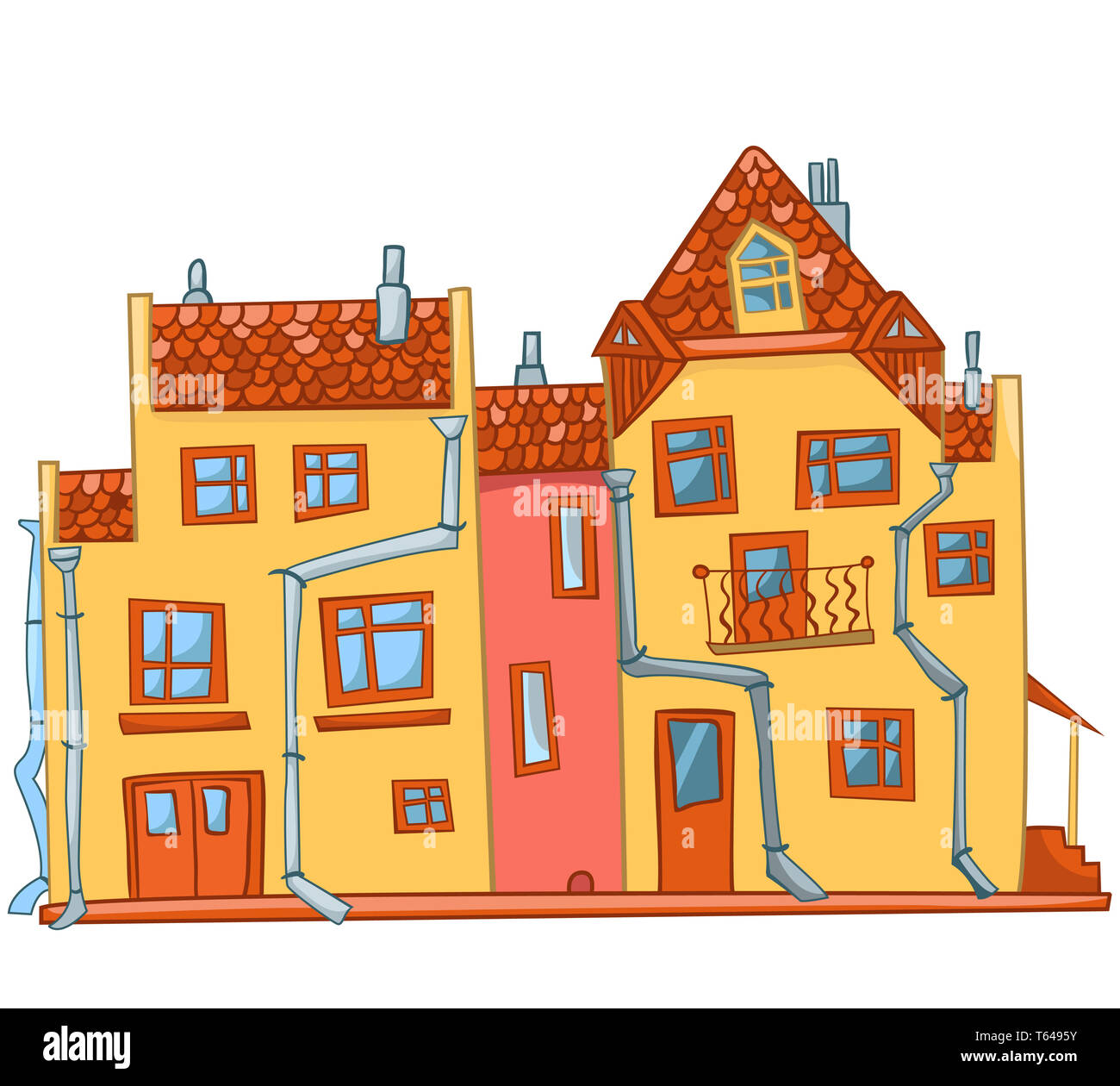 Cartoon house Cut Out Stock Images & Pictures - Alamy