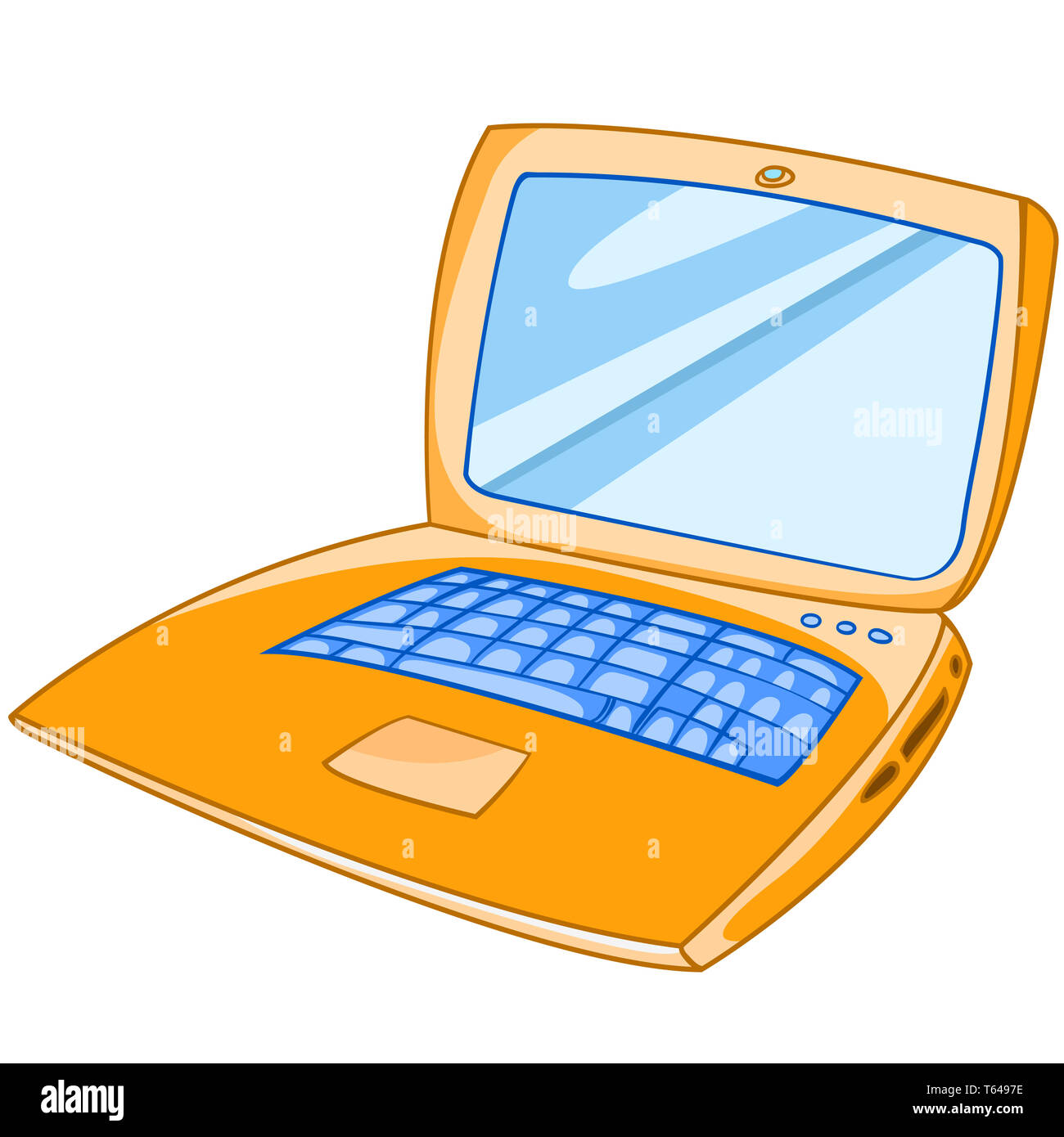 Cartoon laptop hi-res stock photography and images - Alamy